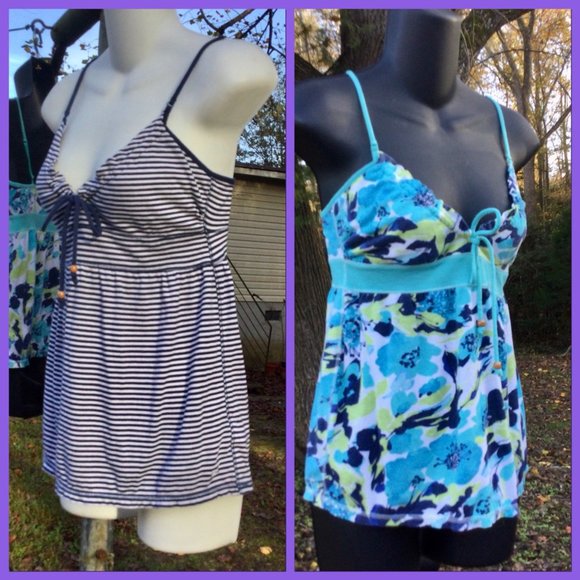 Aeropostale | Tops | 2 Drawstring Front Tanks Sz M Jr | Poshmark